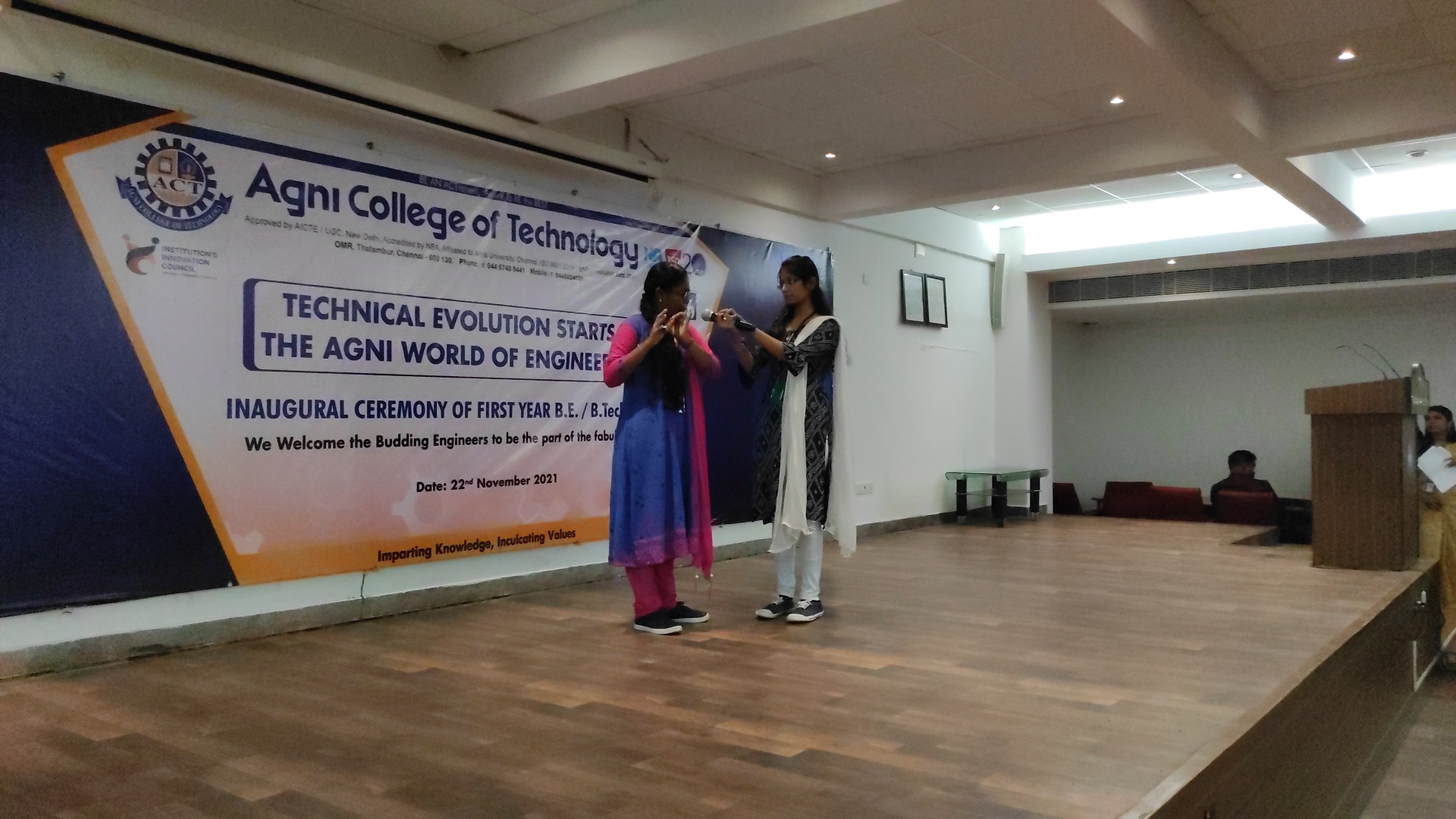 FIRST YEAR INAUGURAL PROGRAM -2021 - Agni College