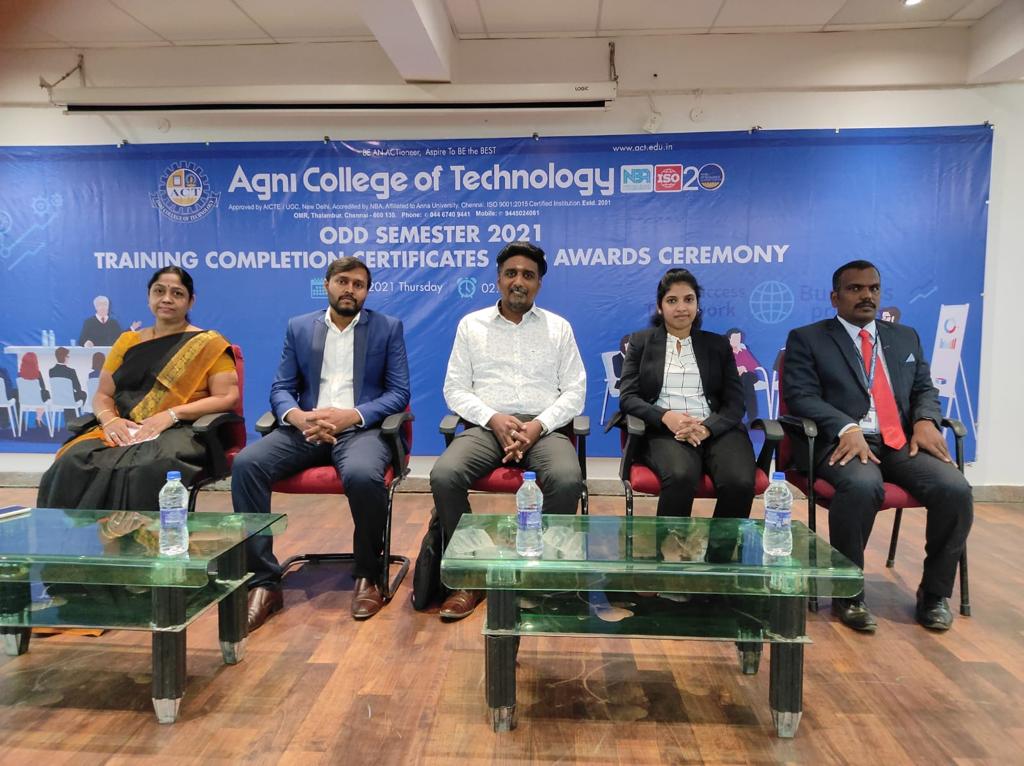 Certificate Award Ceremony -2021(odd semester) - Agni College
